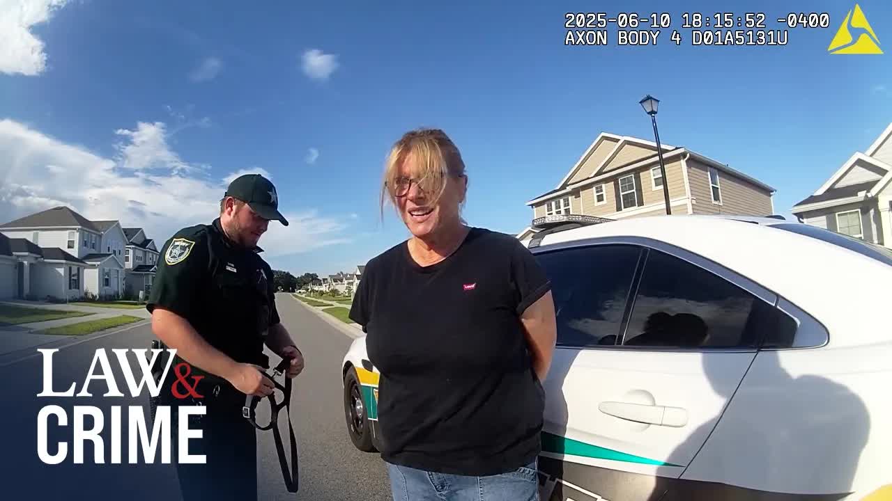 Florida 'Karen' chased teen down on sidewalk in SUV, bodycam shows