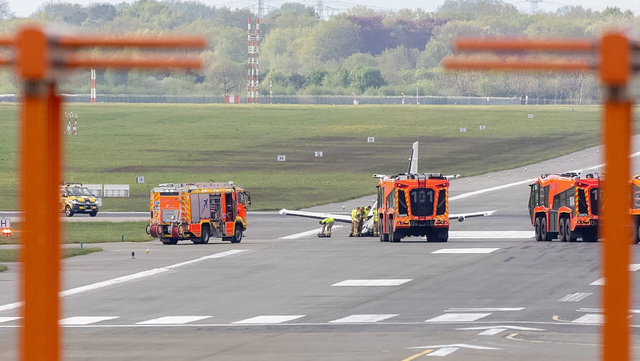 Glasgow Airport runway closed after light aircraft incident