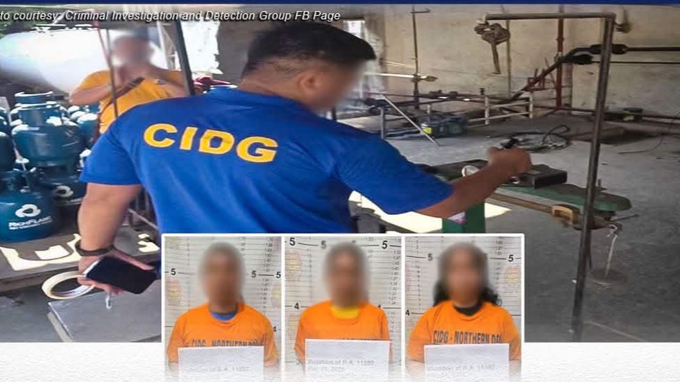 3 nabbed, P1.36M equipment seized at illegal LPG refilling station in ...