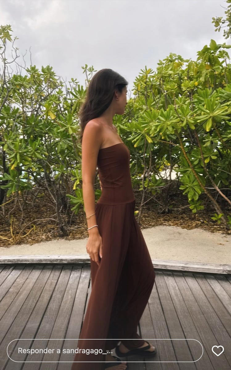 Sandra Gago, estilazo con vestido de 16 € de Mango Outlet