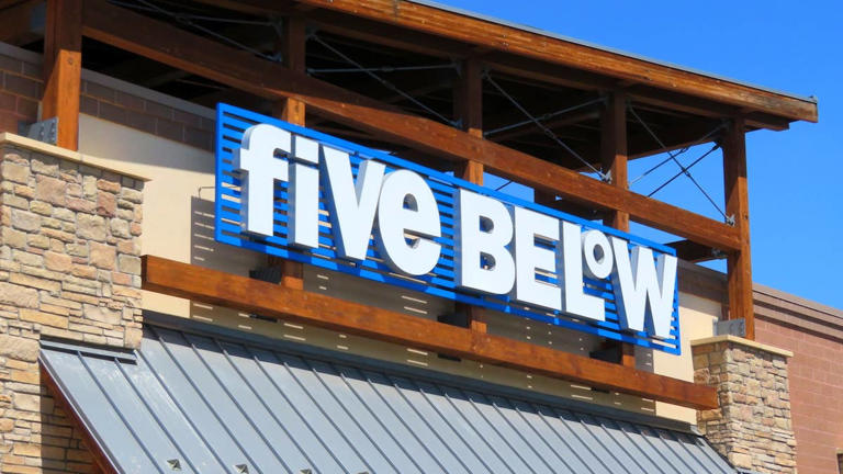 Five Below's sleek metal stool could easily double as a cheap side ...