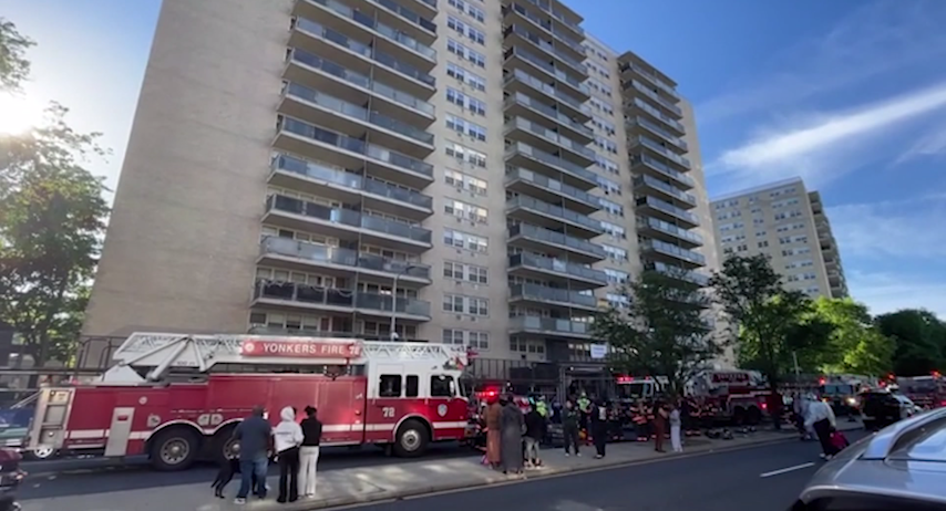 Compactor fire fills Yonkers high-rise with smoke, forcing residents to ...