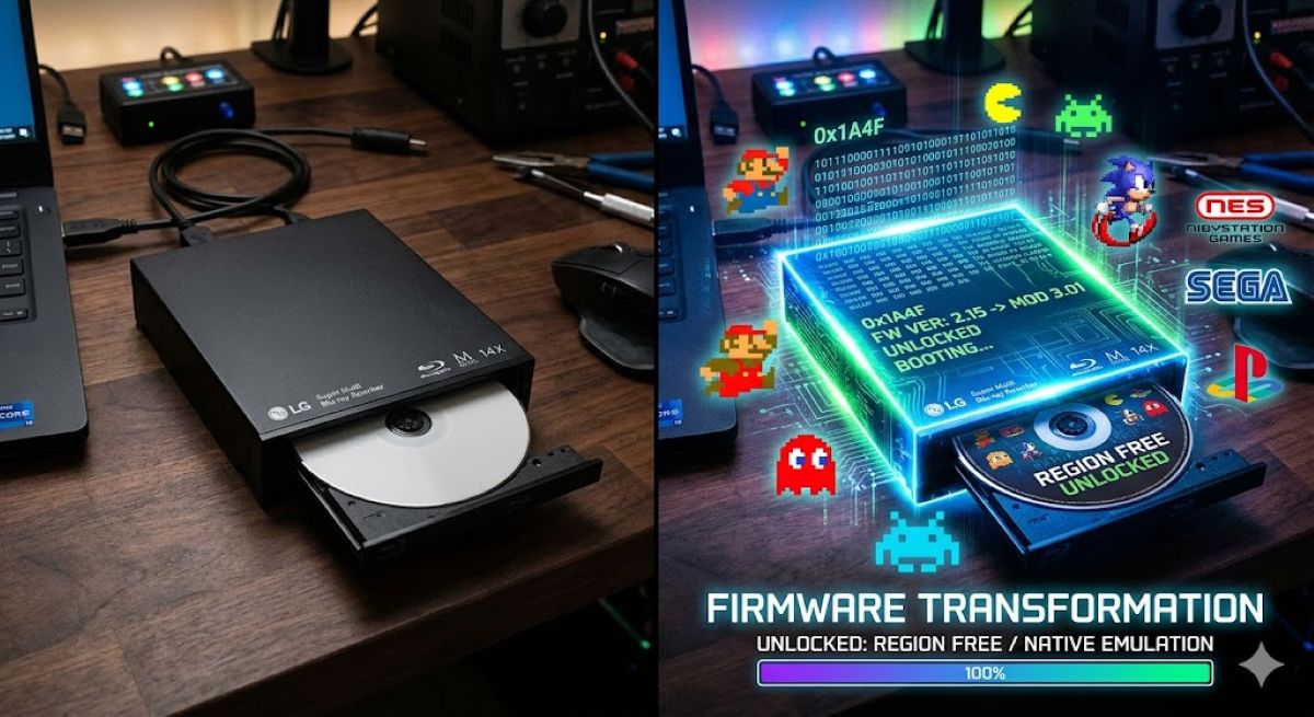 OmniDrive firmware turns modern Blu-ray drives into retro game rippers