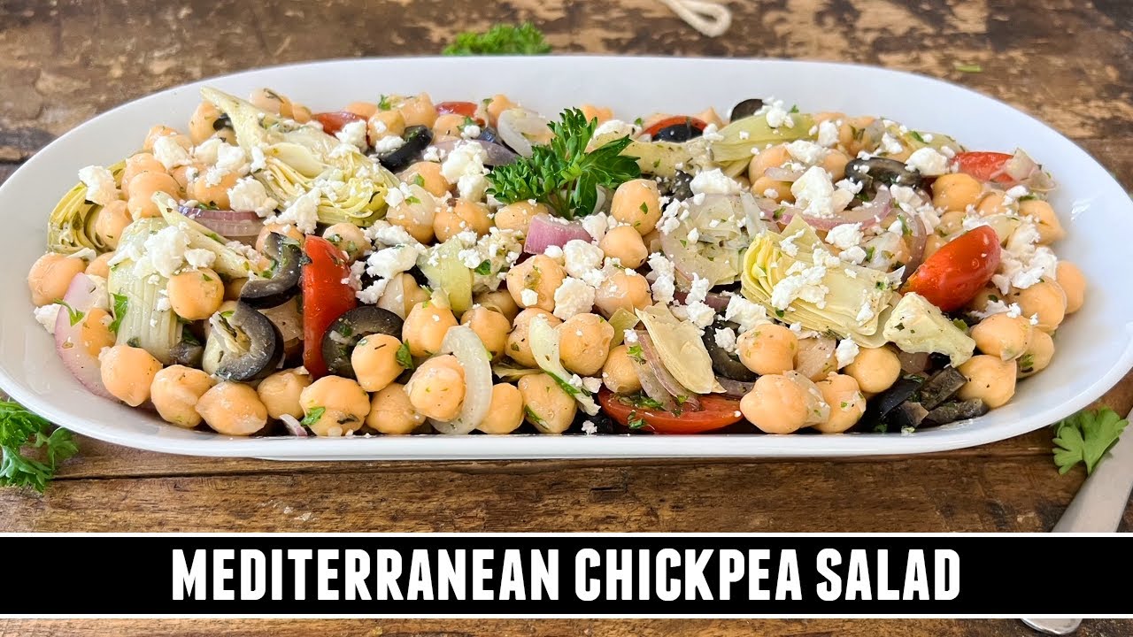 Best Mediterranean chickpea salad | Healthy and easy recipe