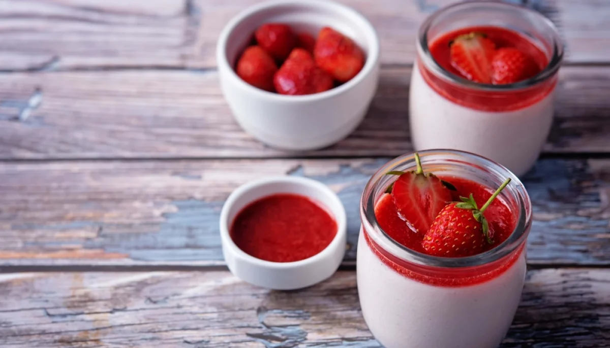 🍓 Panna cotta aux fraises maison