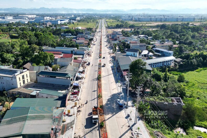 Dự án 47 tỉ đồng nâng cấp đường Hùng Vương ở Phú Thọ vượt tiến độ