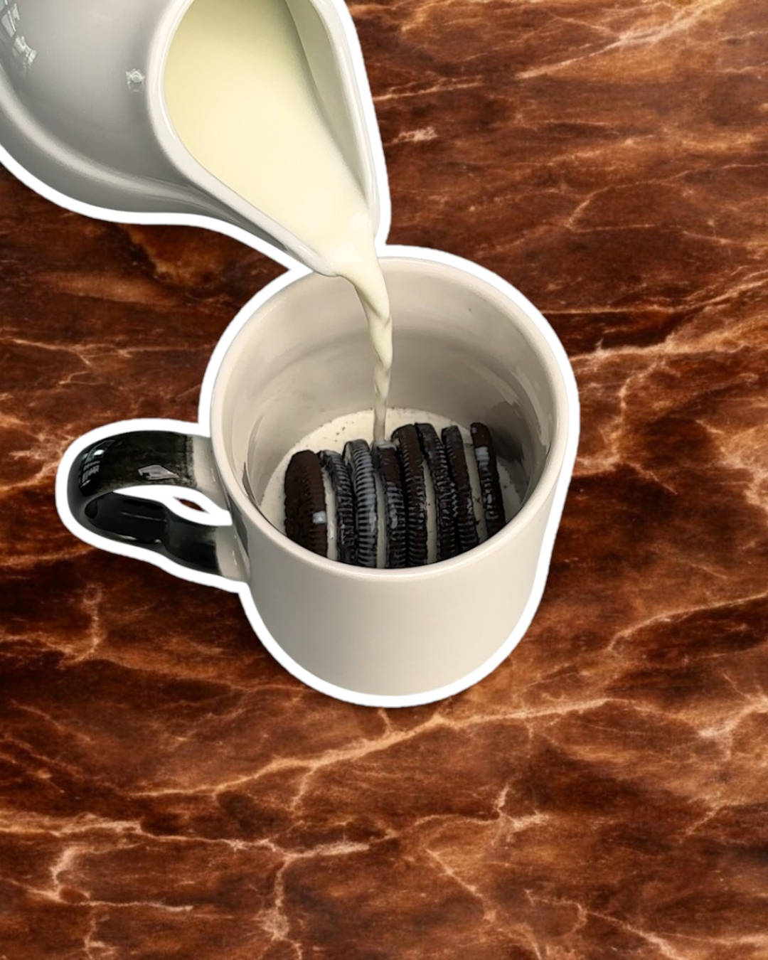Rápido antojo de Oreo en taza 😋