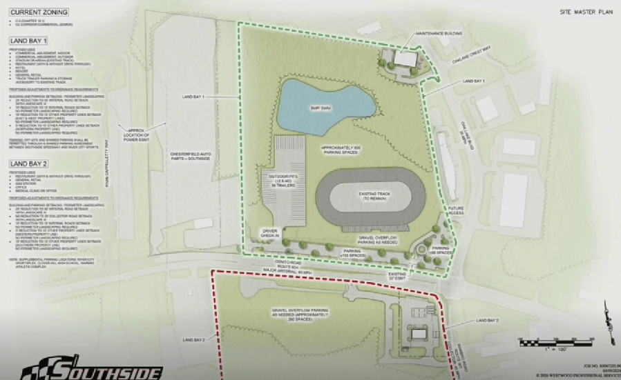 Southside Speedway master plan approval delayed after recent vote