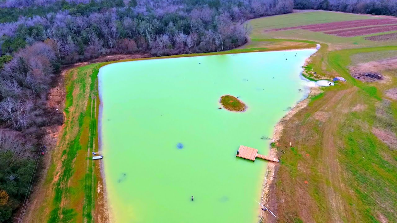 Building a 5 acre pond! (Installing aerators)
