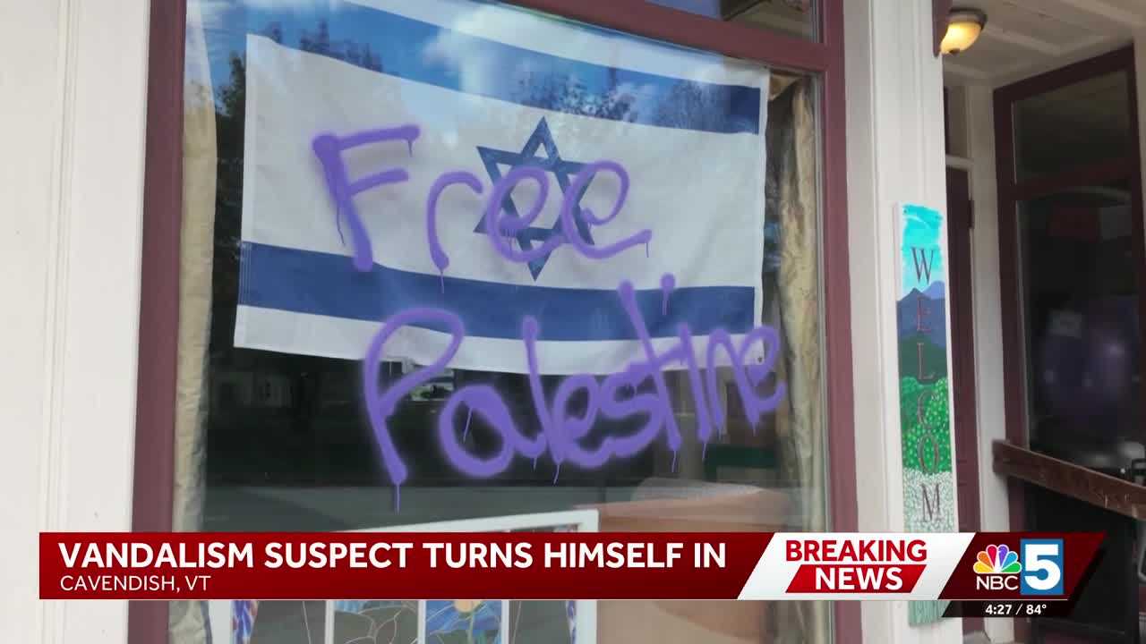 Suspect in anti-Israel graffiti incident in Cavendish turns self in to ...