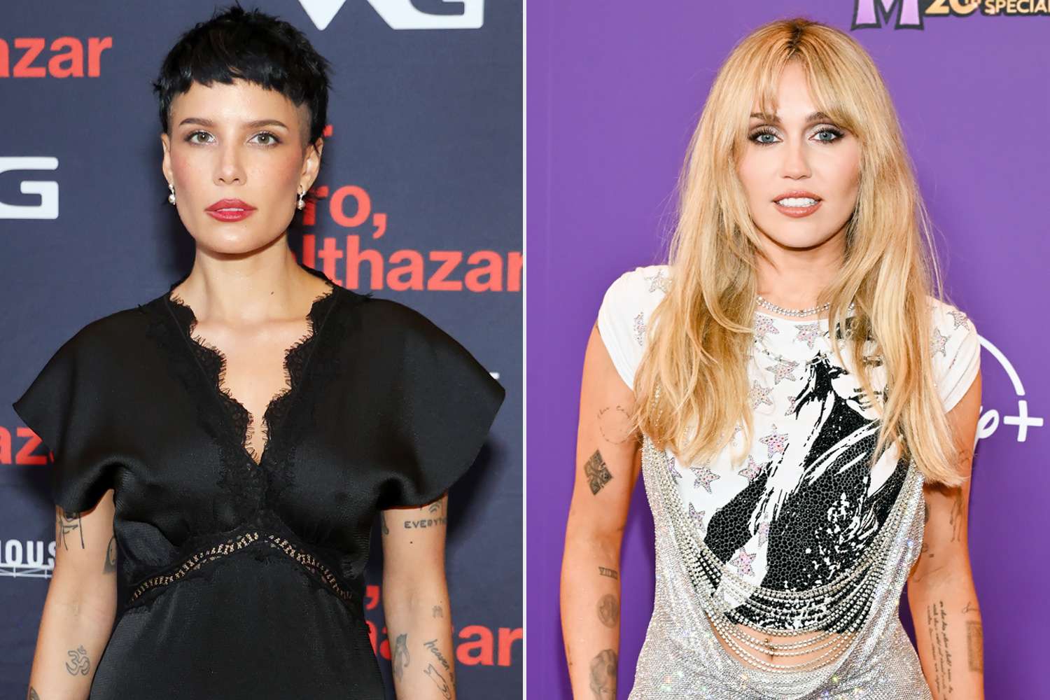 Halsey recalls Miley Cyrus leaving her house party with a bag of ...