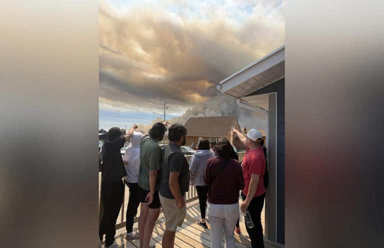 Winds blow out-of-control wildfire away from Chemawawin Cree Nation in ...