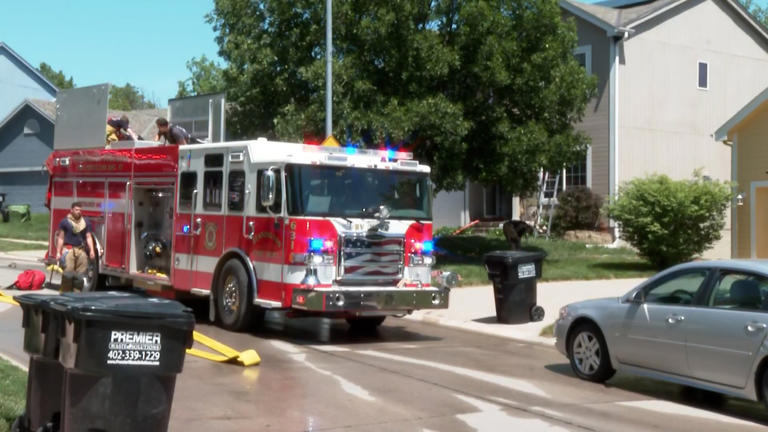 Two hospitalized after house fire in northwest Omaha