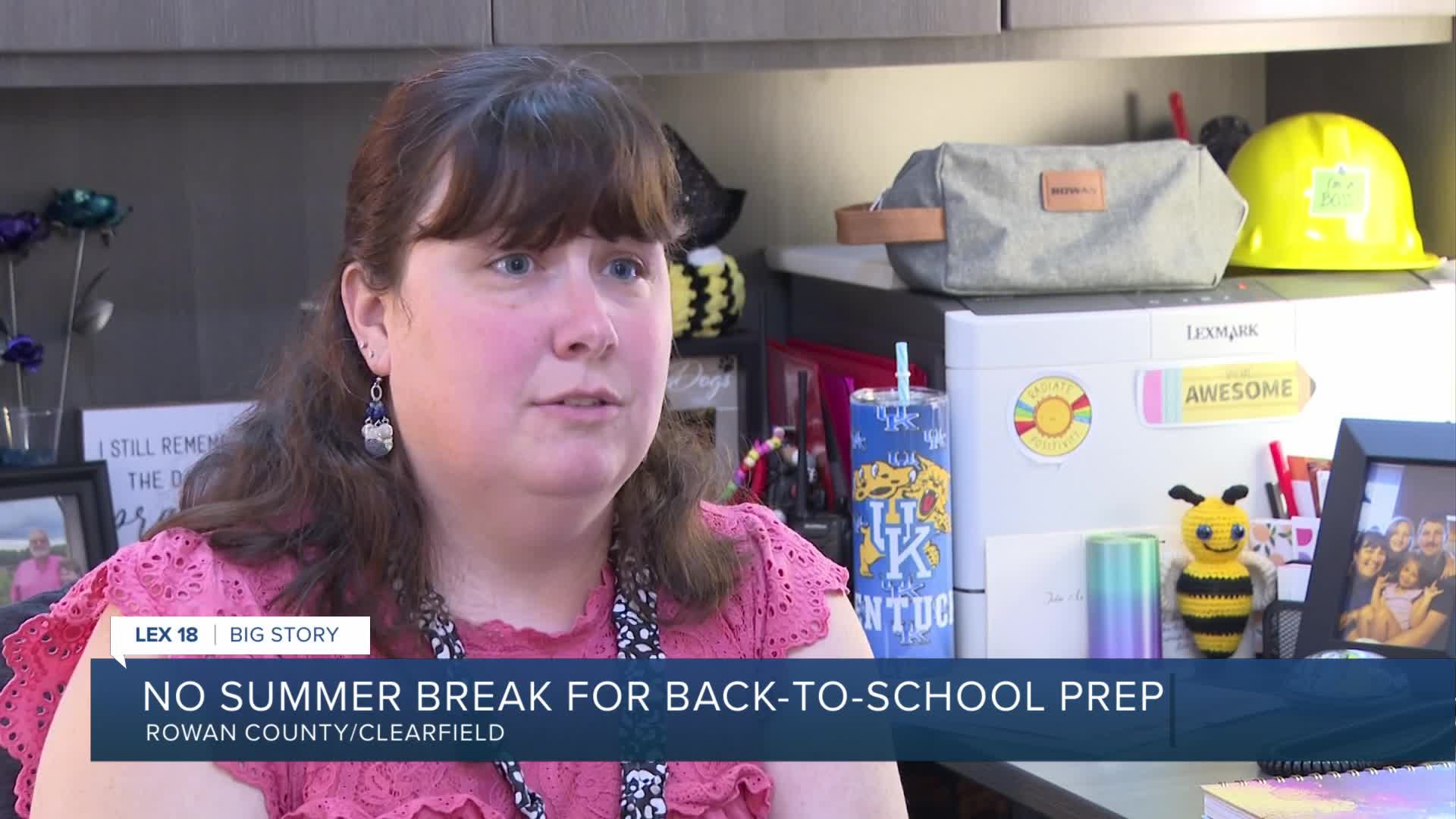 No summer break for back to school prep