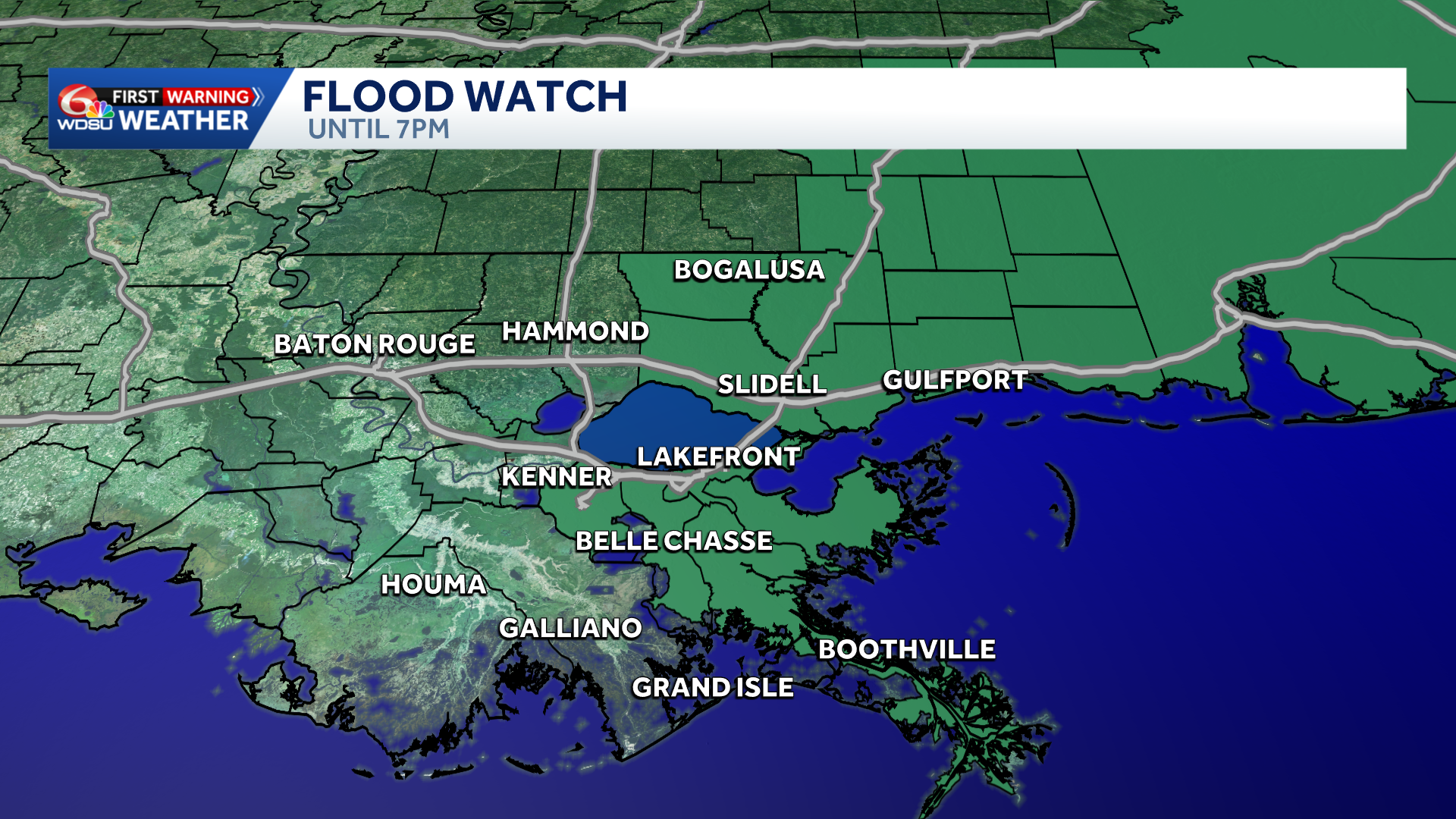 Another flood watch in effect until 7 p.m. today