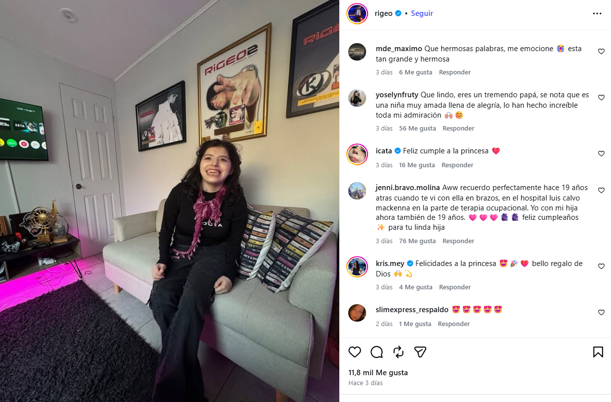 Daría mi vida por cambiar tu destino: El emotivo mensaje de Rigeo a su ...