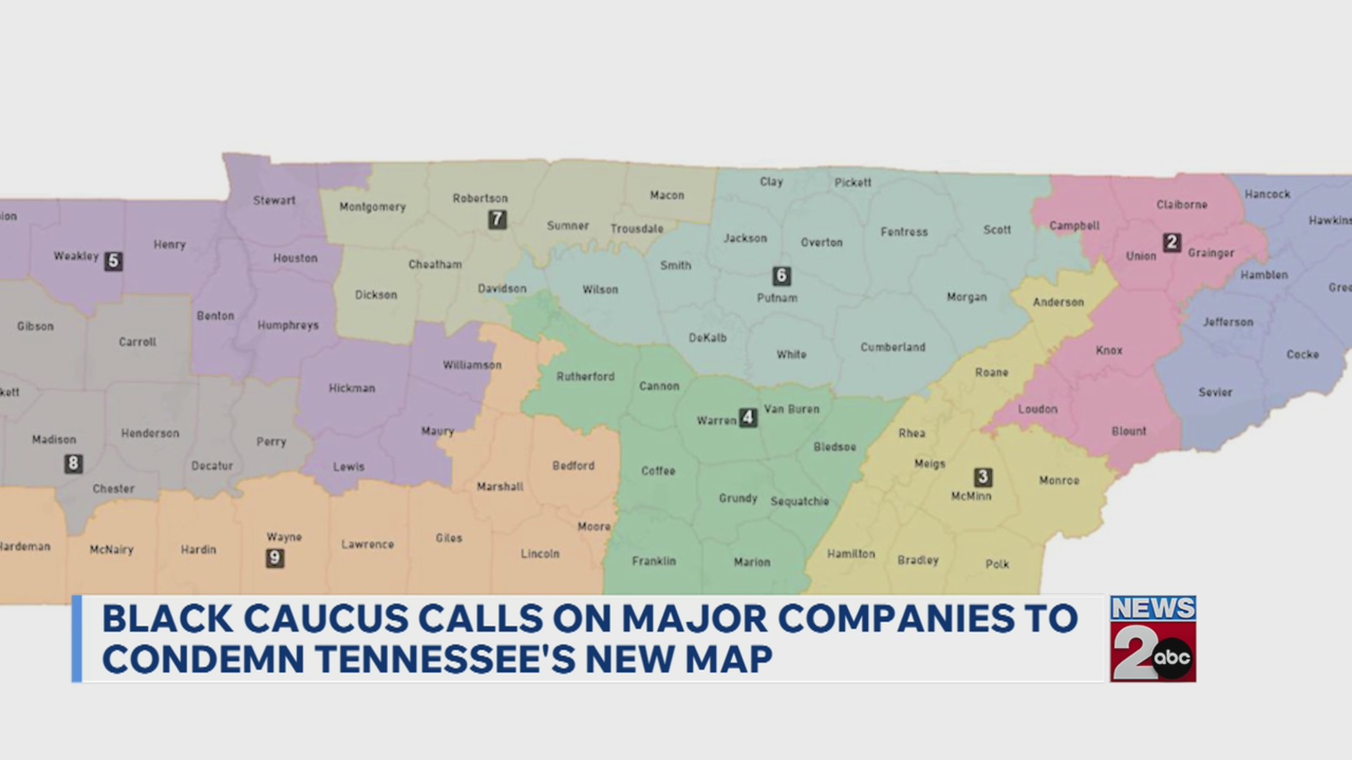 Black Caucus calls on major companies to condemn Tennessee's new map