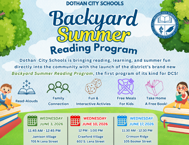 Dothan City Schools launches Backyard Summer Reading Program
