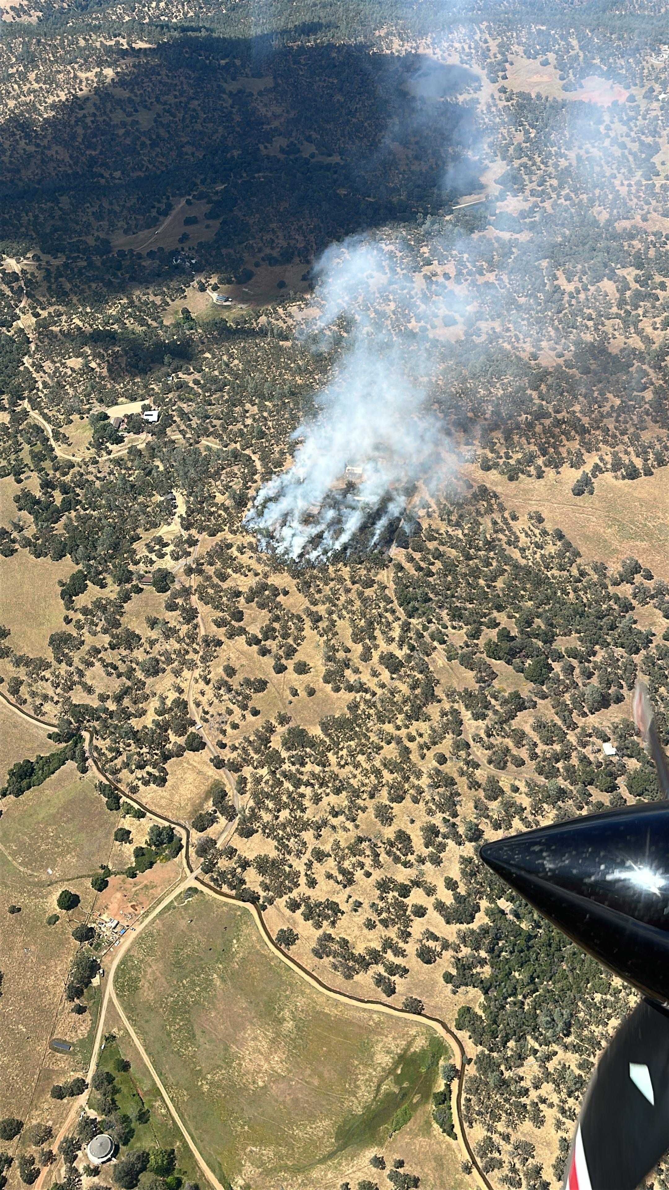 Superior fire: Vegetation fire threatens structure in Placer County