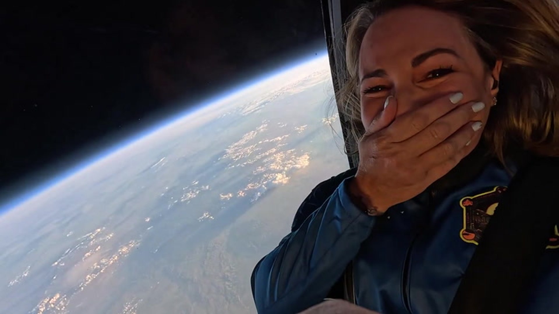 See Blue Origin crew's amazing view of Earth in zero-G footage