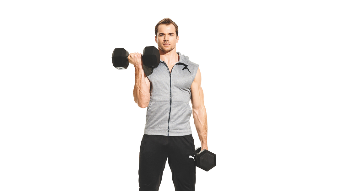 Top trainer Jeff Cavaliere and Andrew Huberman share a tough biceps and ...