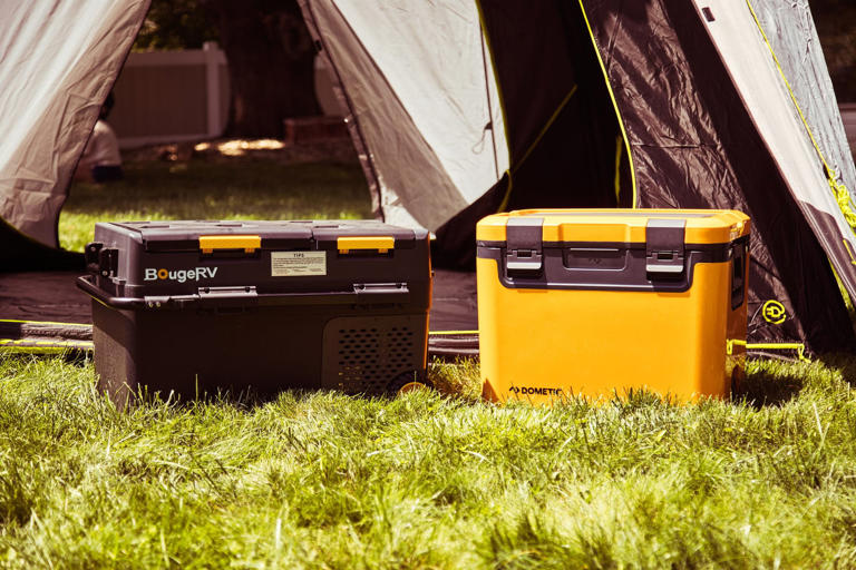 This battery-powered portable fridge is as portable as it gets