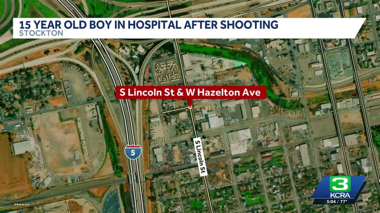 Stockton shooting leaves 15-year-old boy in hospital, police say