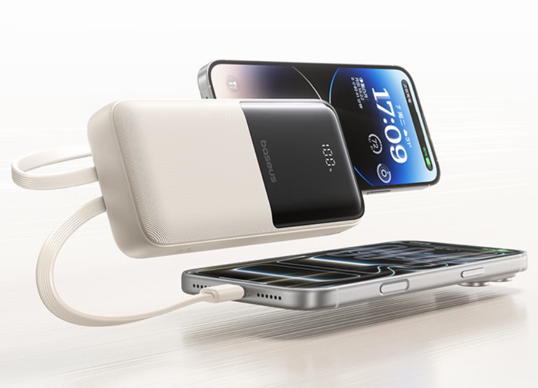 Baseus launches 20,000mAh 30W power bank with two built-in cables & LED ...