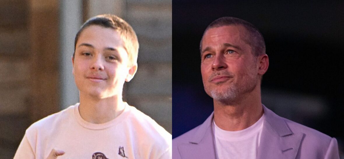 Brad Pitt’s lookalike son Knox makes drastic hair color change days ...