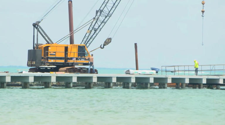 Anna Maria City Pier rebuild underway with stronger design after hurricanes