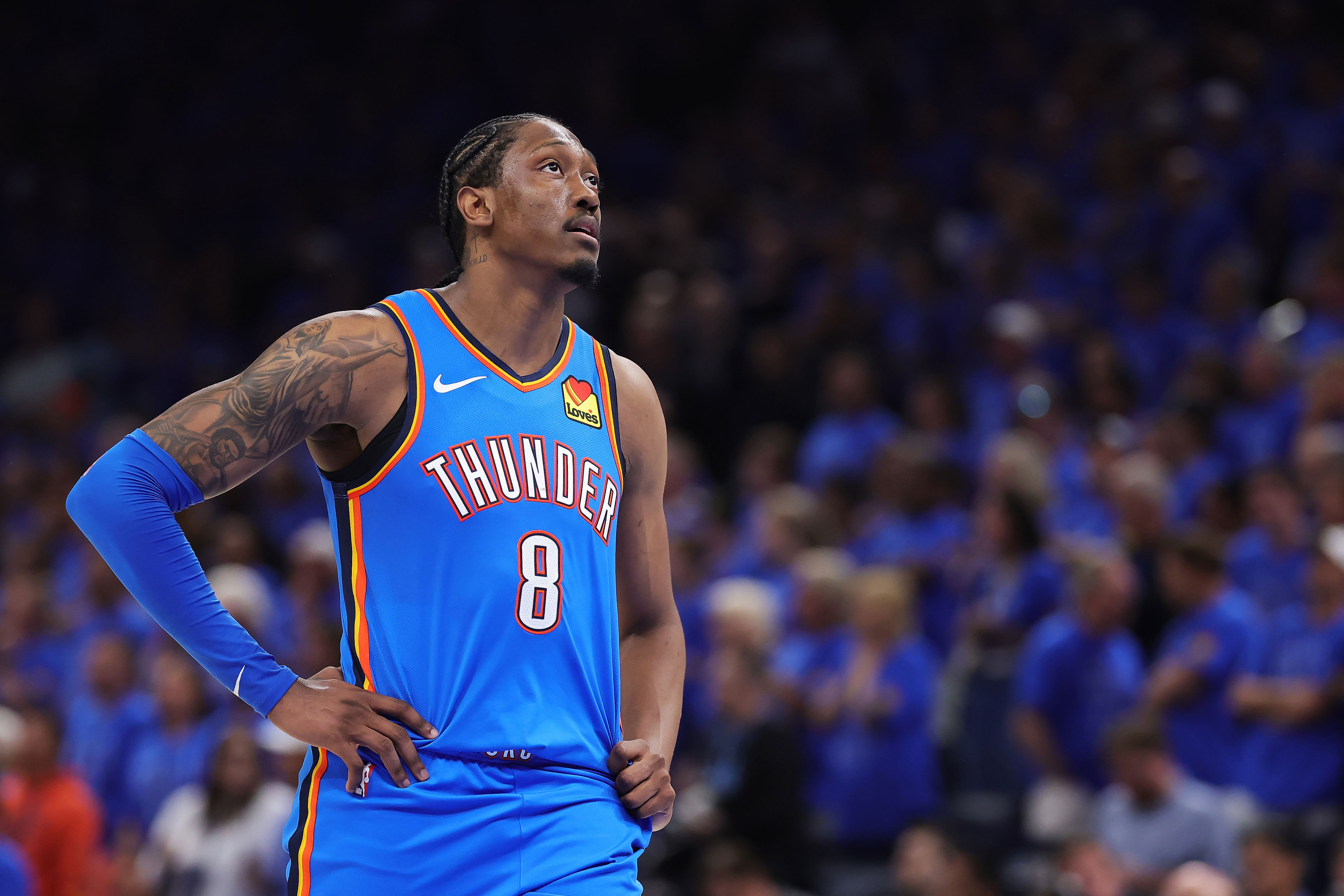Jalen Williams played in Thunder's Game 6 loss to Spurs, but did not ...