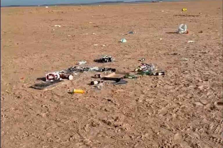 Mum's 'disgust' after what she saw on beach after Bank Holiday chaos