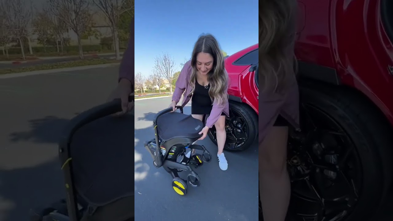 Name a better hybrid stroller car system... I'll wait, mama! #shorts