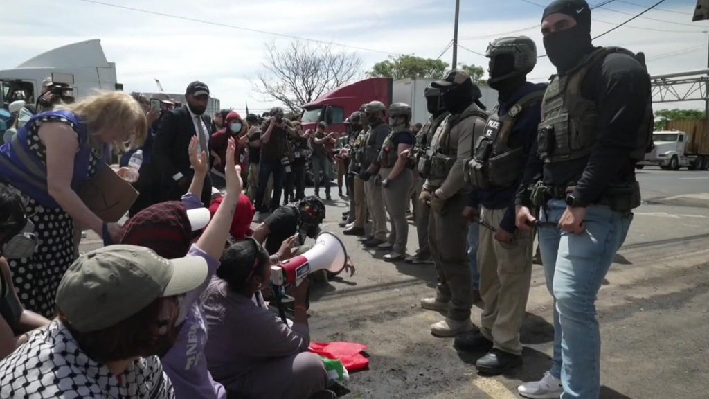 Protesters clash with ICE agents outside Delaney Hall as demonstrations ...