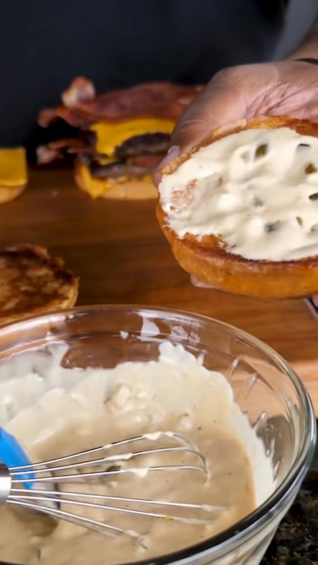 Copying a bacon-style burger at home