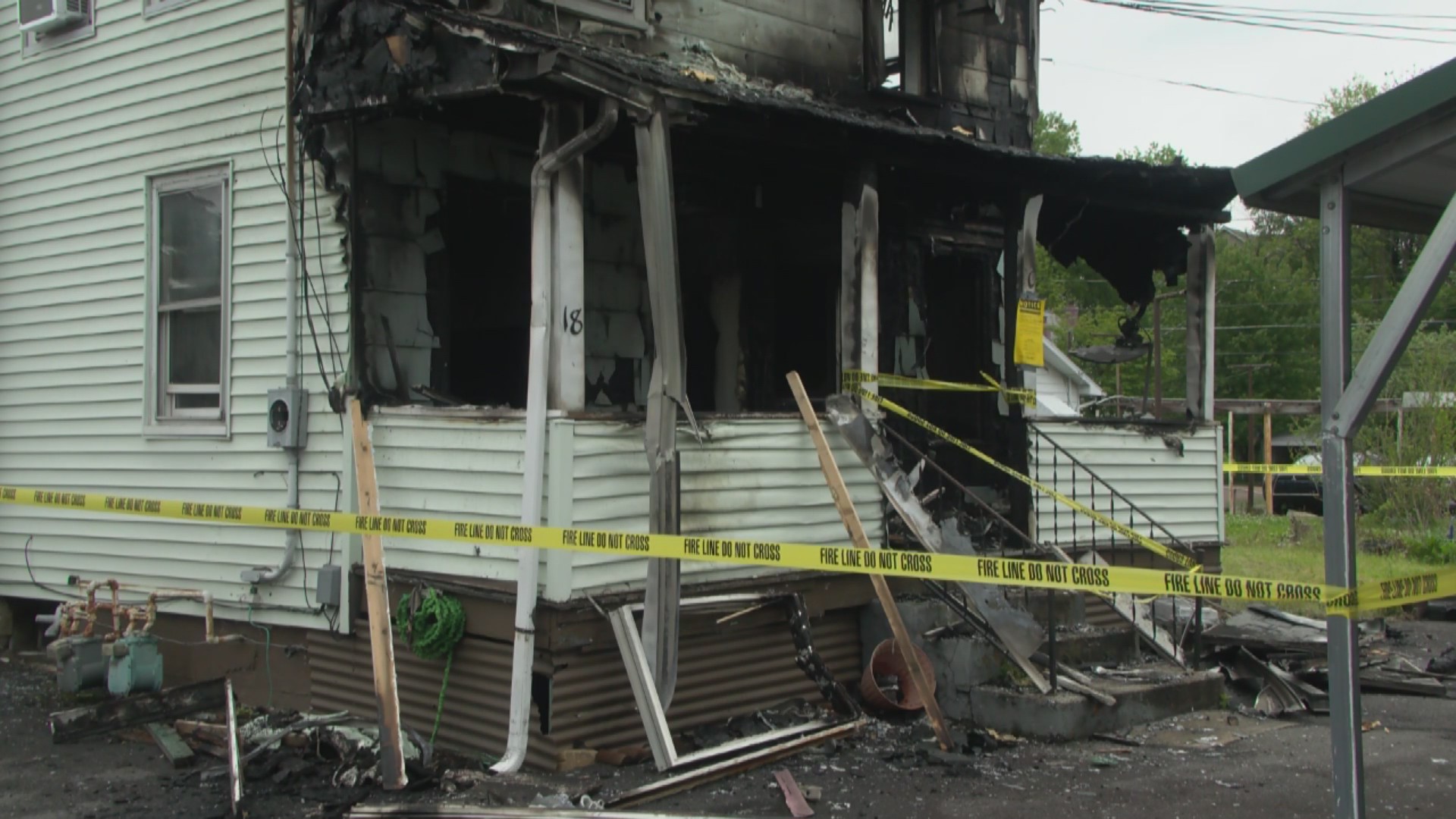 Wilkes-Barre fire displaces family, damages double-block home | 28/22 News