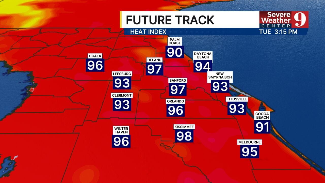 Central Florida braces for hot and humid Tuesday