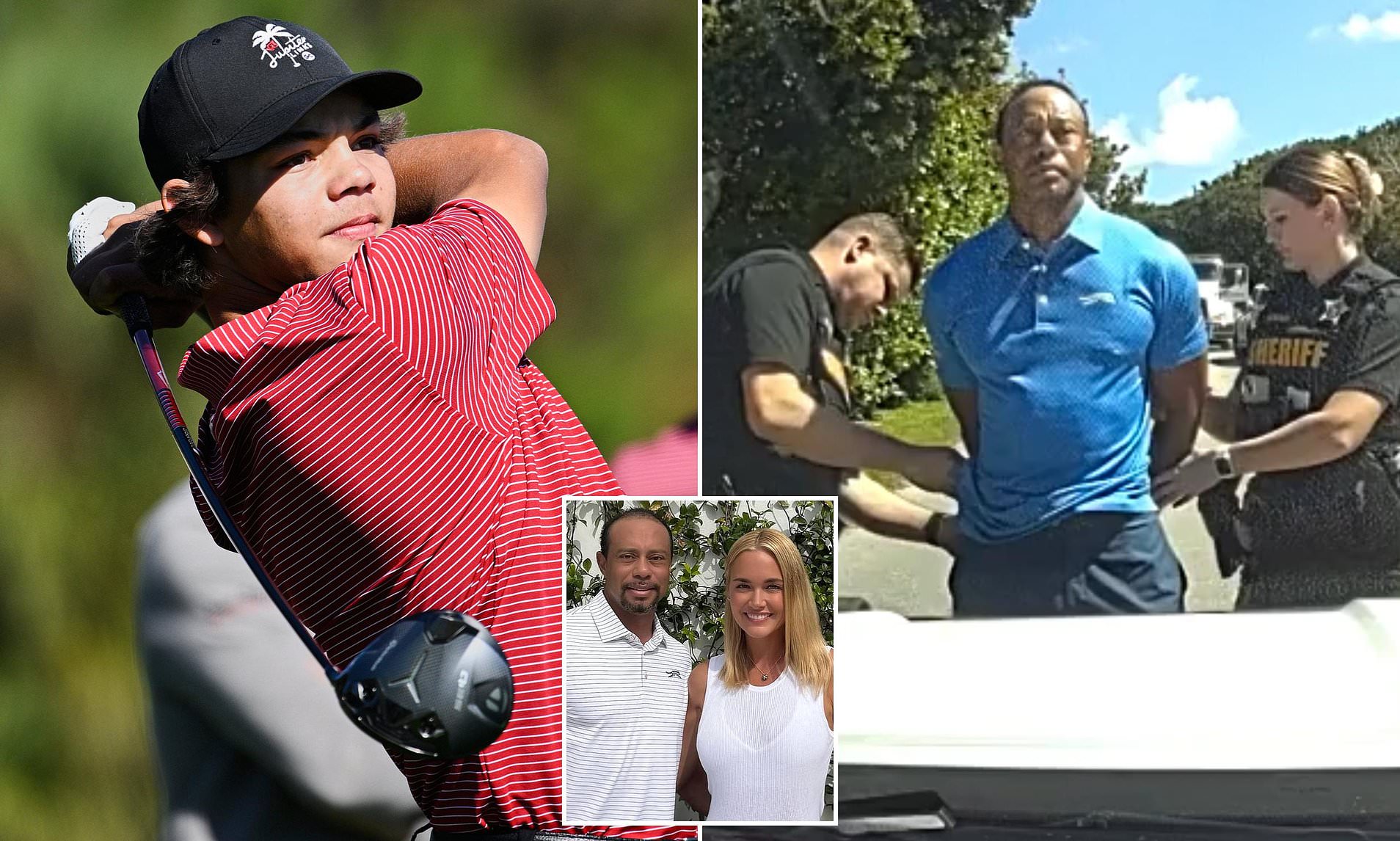 Charlie Woods struggles as defending champion at golf tournament after ...