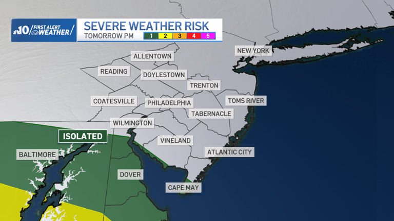 Warm and humid with scattered storms tomorrow