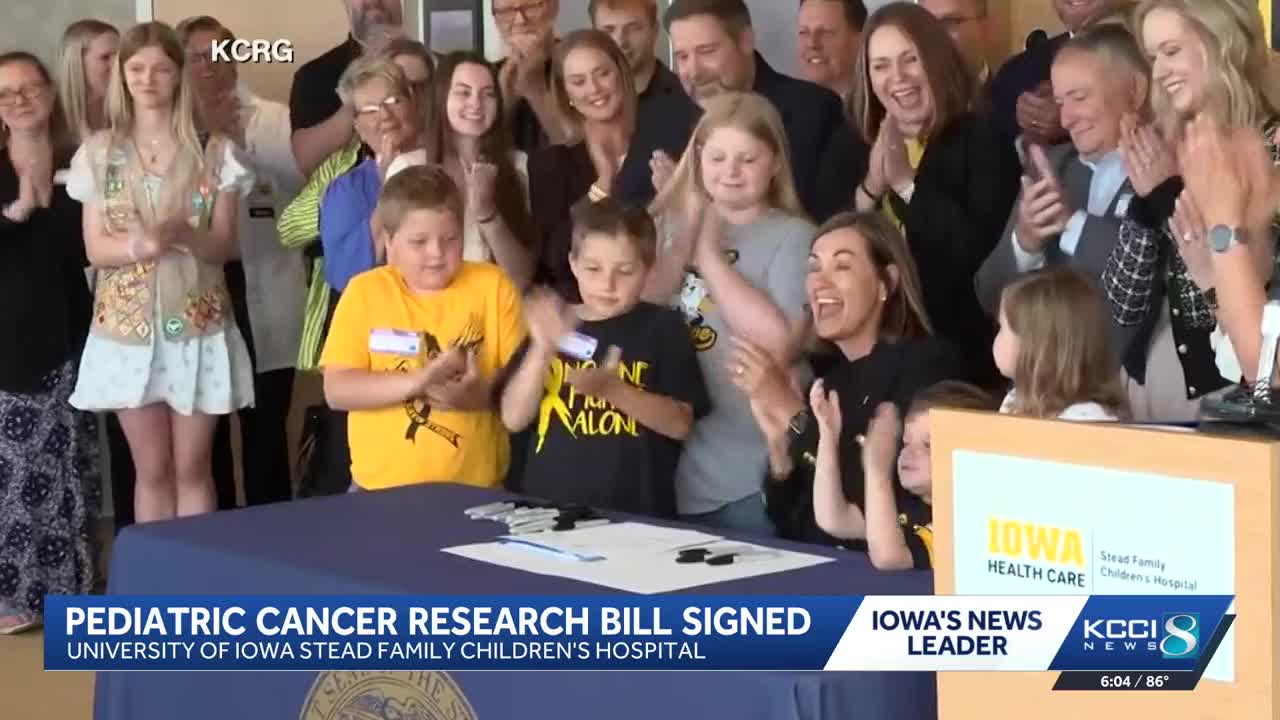 Iowa law establishes $3 million annual fund for pediatric cancer research