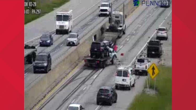 Stretch of I-83 closed after vehicle crash in York County