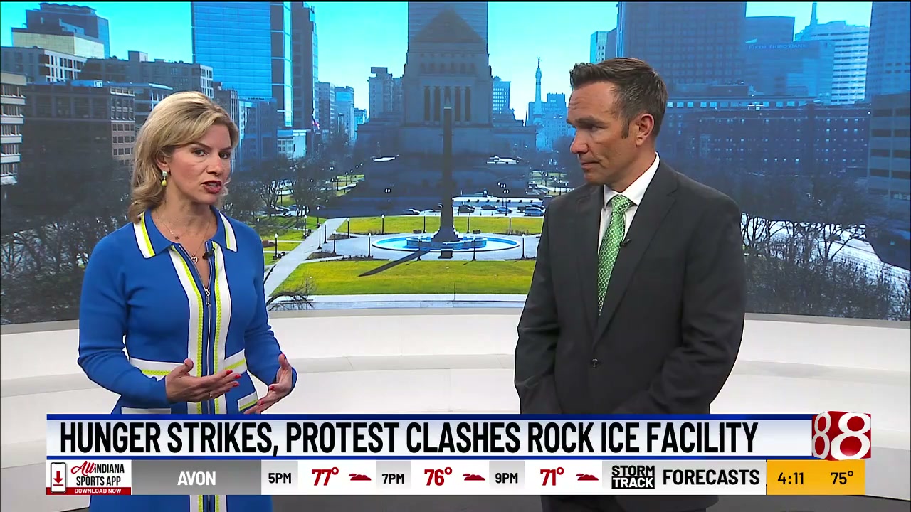 Hunger strikes, protest clashes rock ICE facility