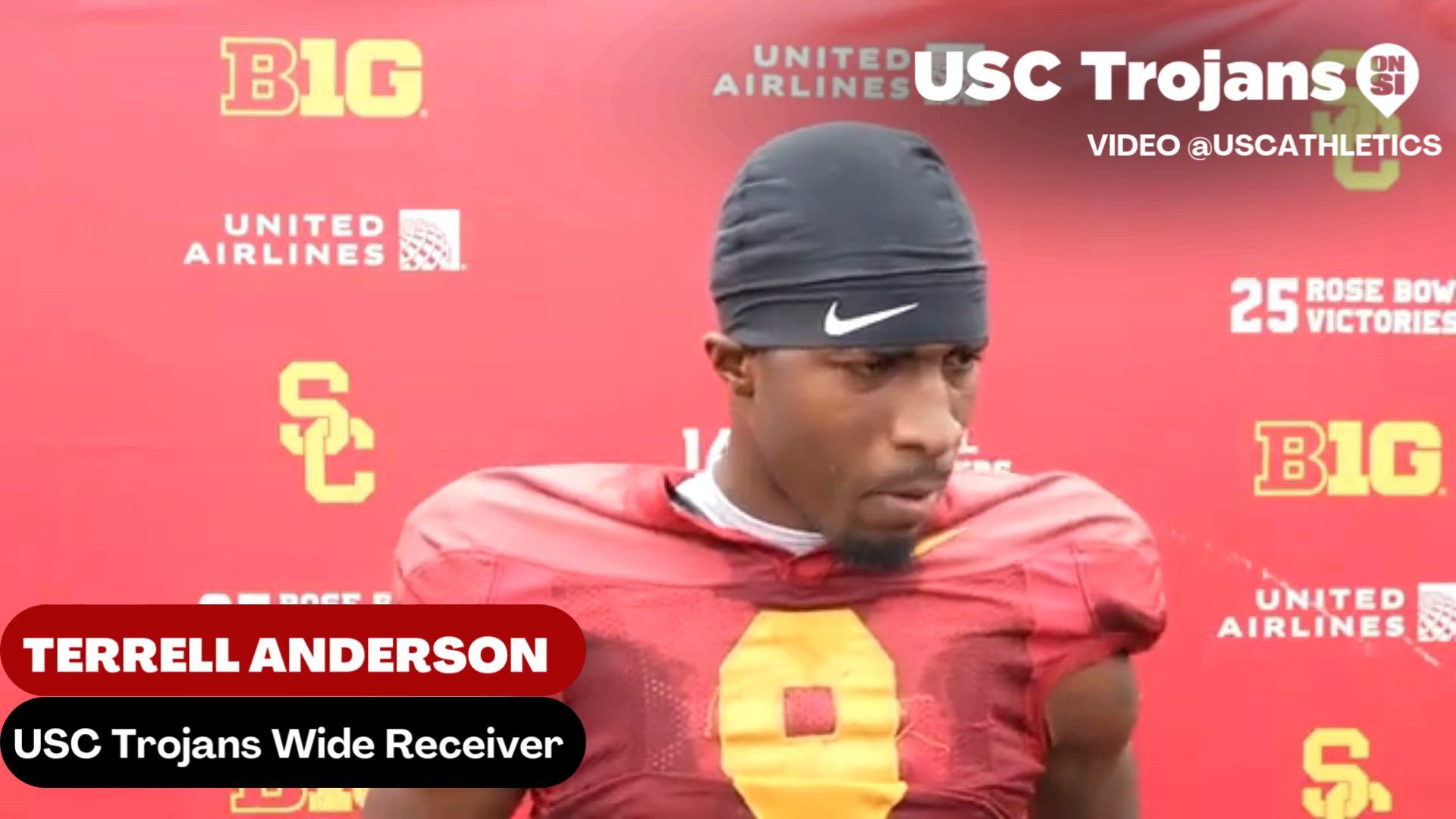 USC Trojans discuss wide receiver Terrell Anderson helping the younger ...