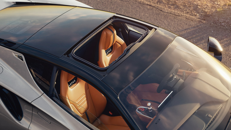 Lotus cut a hole in the Emira's roof, in case you want that, and there ...