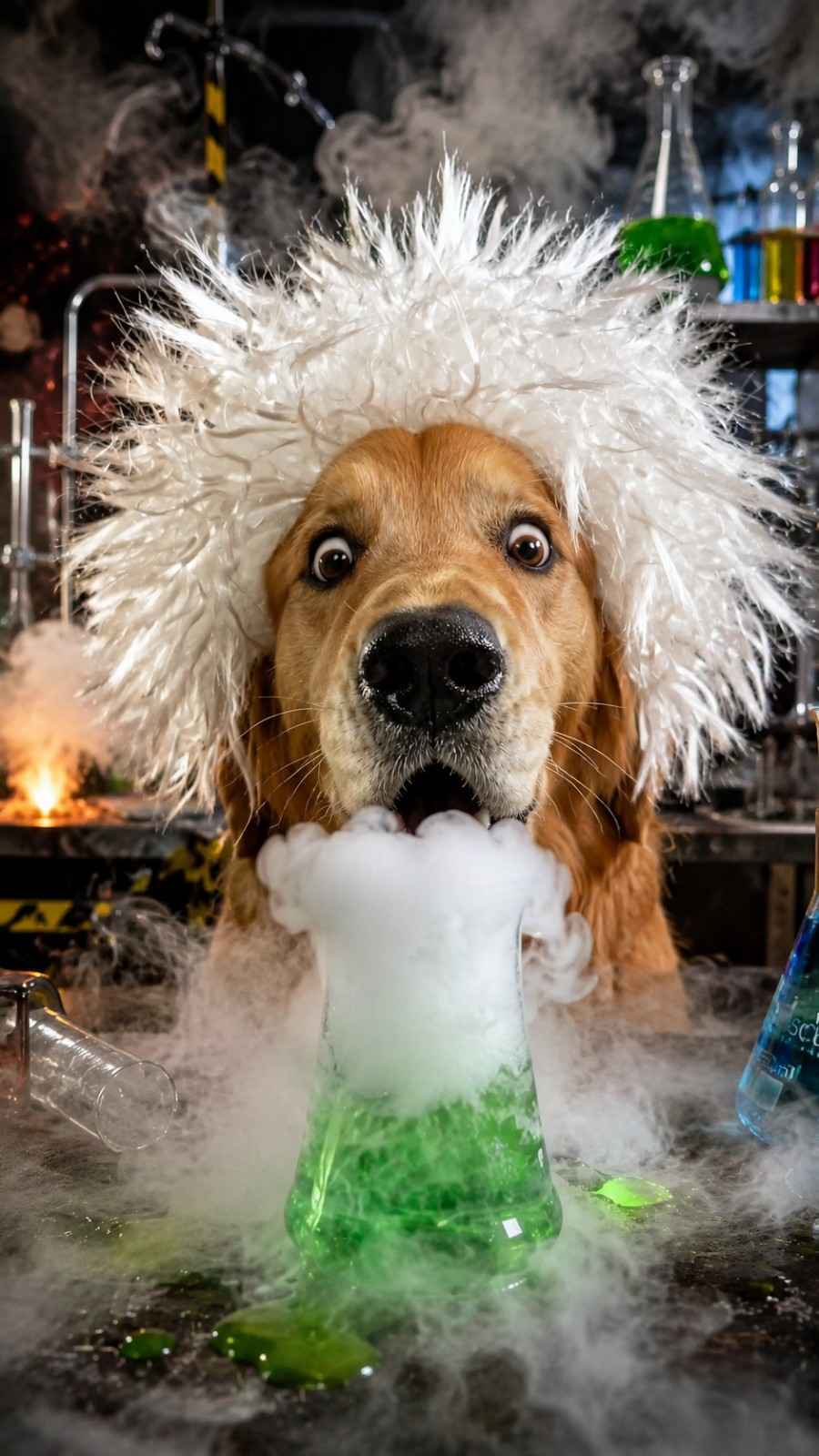 Golden retriever science experiment gone wrong
