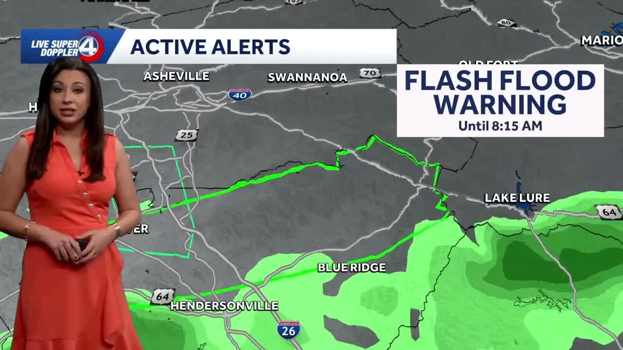 Flash flood warning issued for western North Carolina