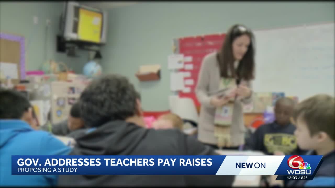 Gov. Jeff Landry addressees plan for teacher salary hike