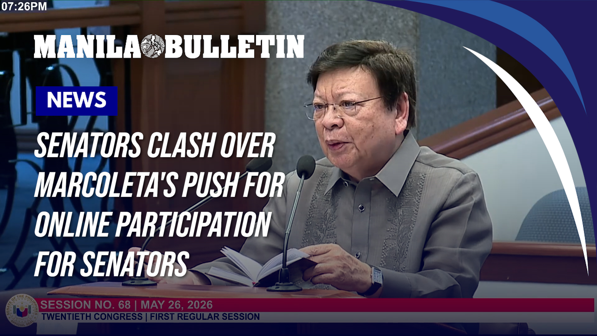 Senators clash over Marcoleta's push for online participation for senators