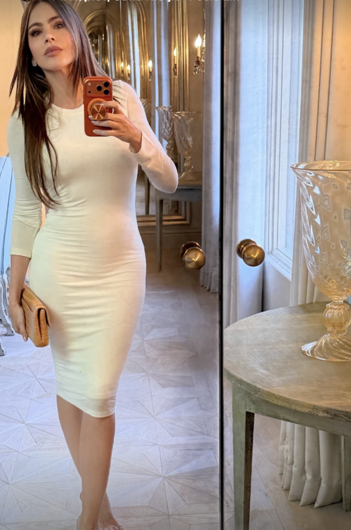 Sofía Vergara swaps signature sweetheart necklines for figure-hugging ...
