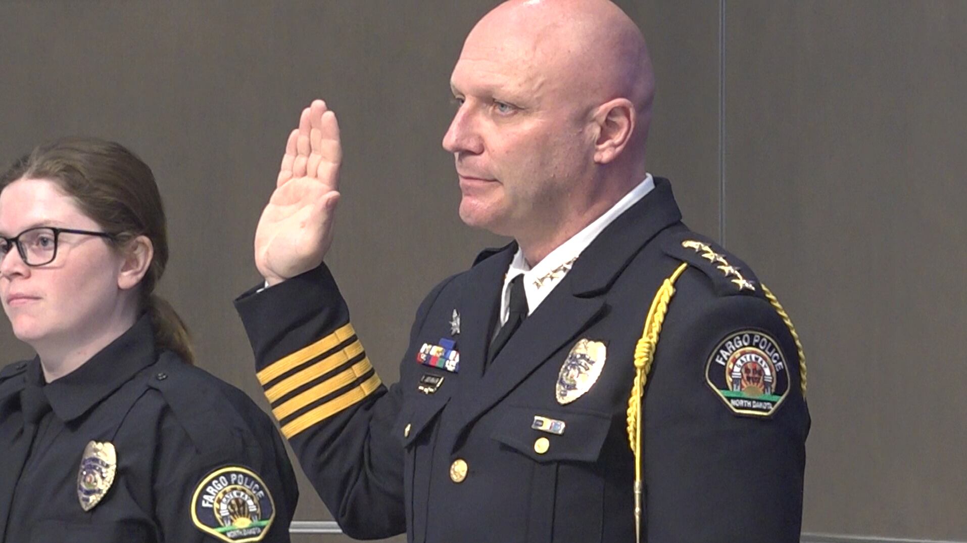 Fargo swears in new police chief, seven officers
